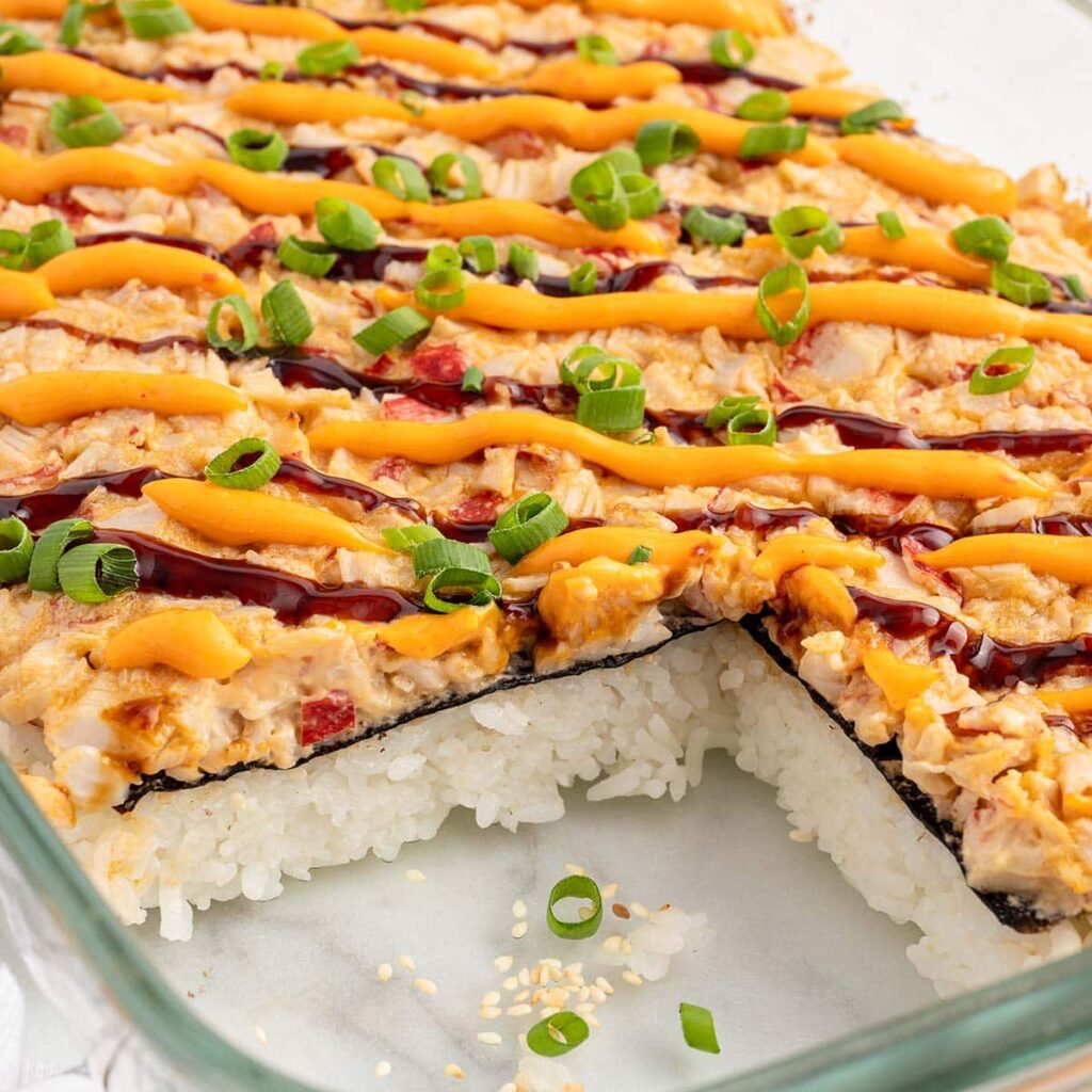 Easy and Delicious Sushi Bake Recipe - Hurfpostbrasil
