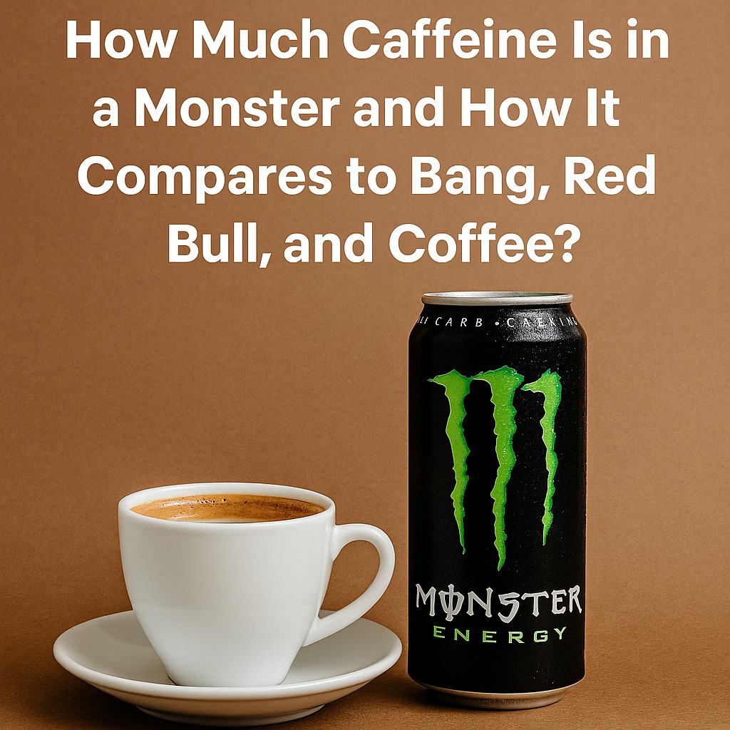 How Much Caffeine Is in a Monster and How It Compares to Bang, Red Bull ...