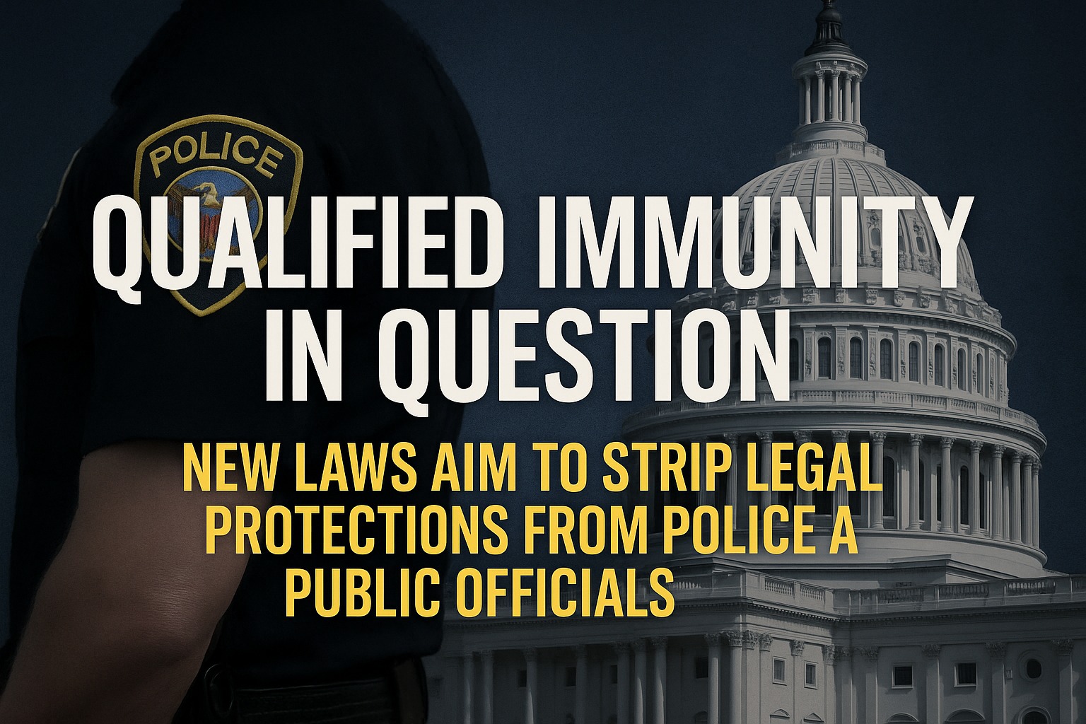 Qualified Immunity in Question: New Laws Aim to Strip Legal Protections ...