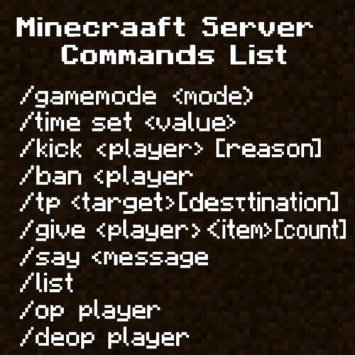 How to Use Minecraft Server Commands to Control Your World? - Hurfpostbrasil